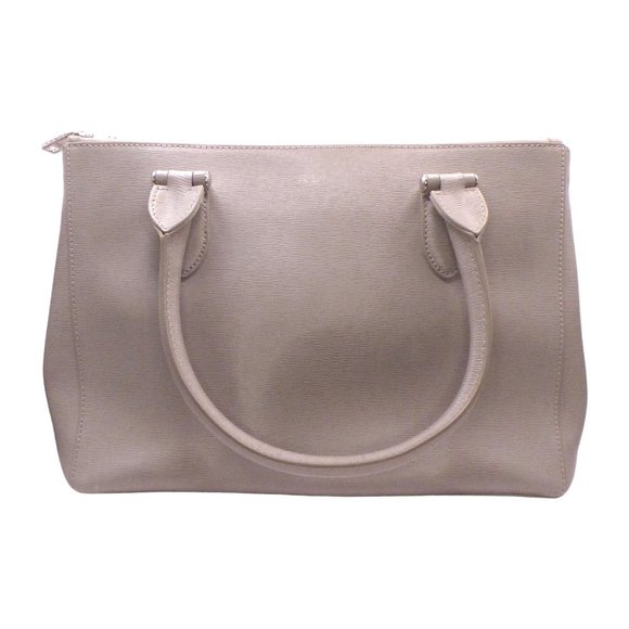Lauren Ralph Lauren | Bags | Light Grey Lauren Ralph Lauren Leather Bag ...